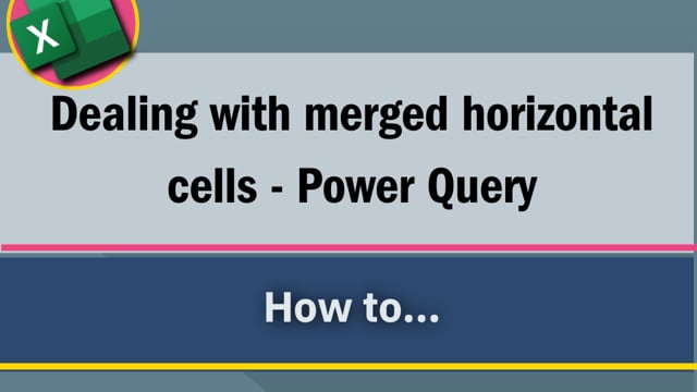 Importing Data with Merged Cells in Power Query | Computer Tutoring