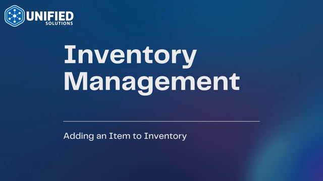 Adding an Item to Inventory thumbnail