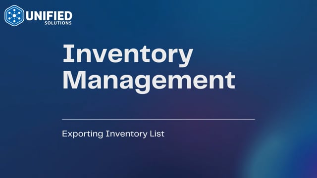 Exporting Inventory List thumbnail